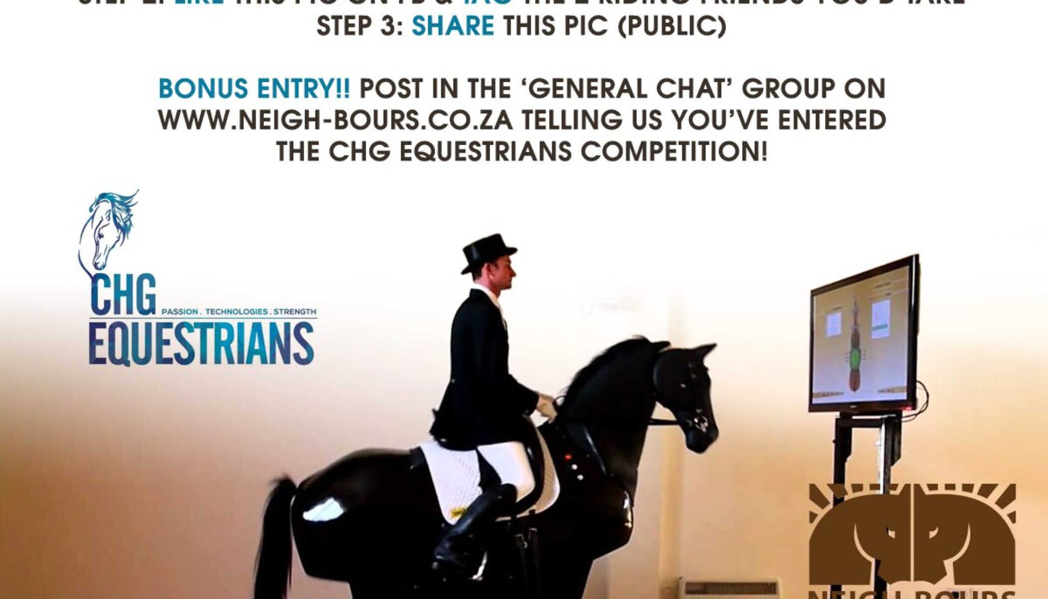 WIN 3 x Riding Simulator Sessions – Neigh-Bours