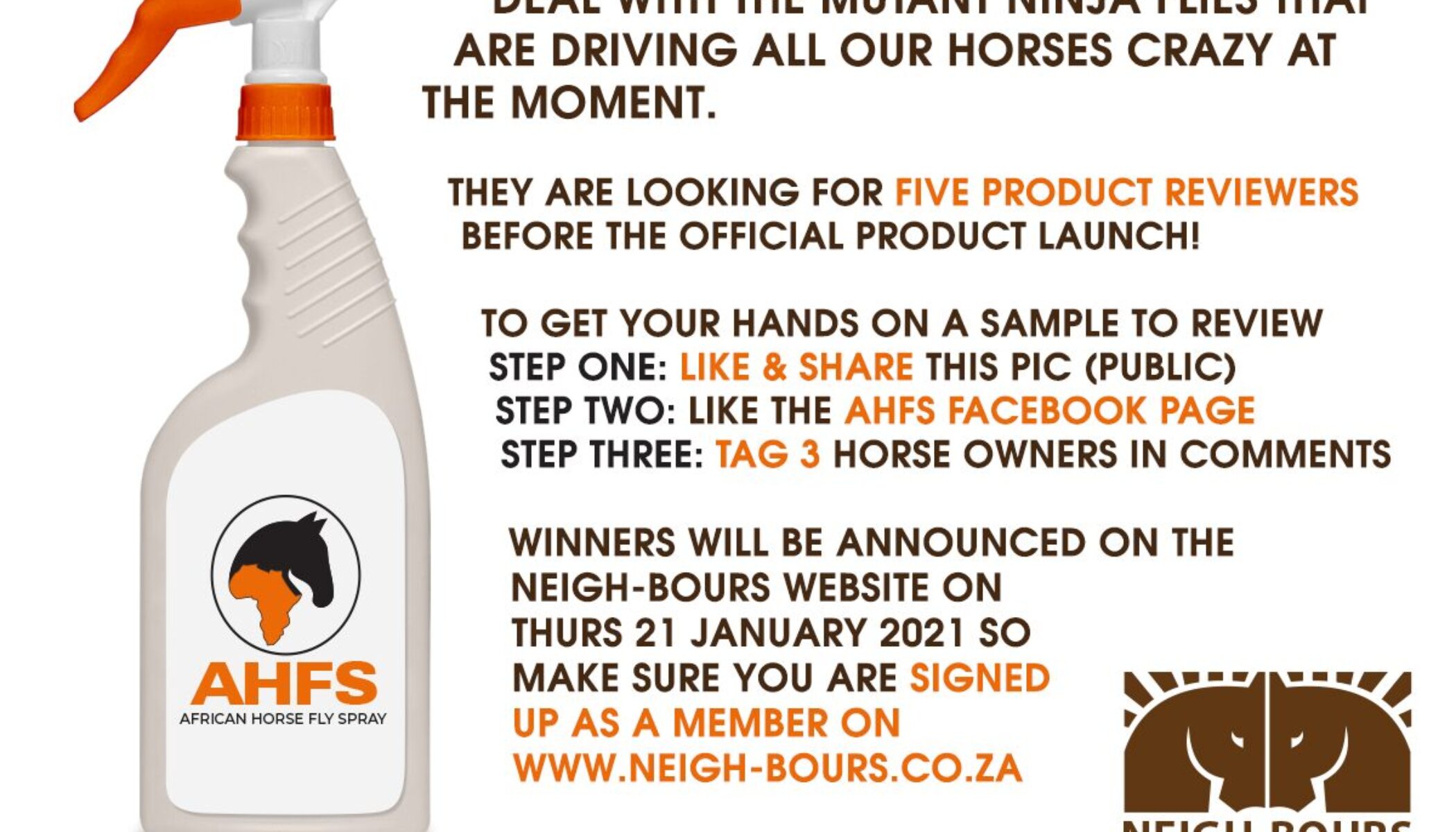 Be one of five Fly Spray product reviewers! – Neigh-Bours